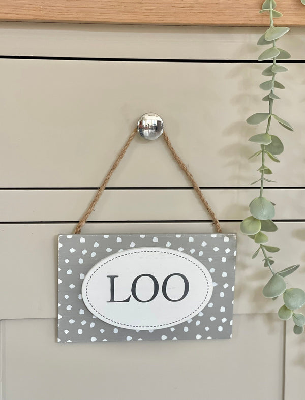 Hanging Loo Sign. – Lescale Furnishings